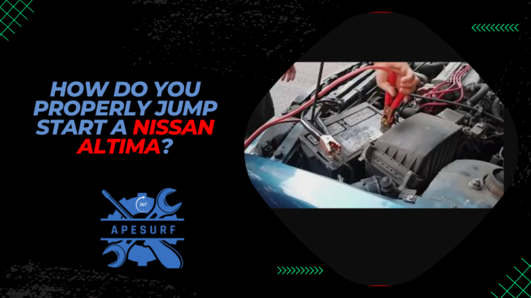 How do you properly jump start a Nissan Altima?