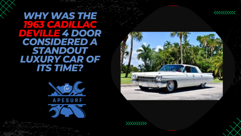Why was the 1963 Cadillac DeVille 4 door considered a standout luxury ...
