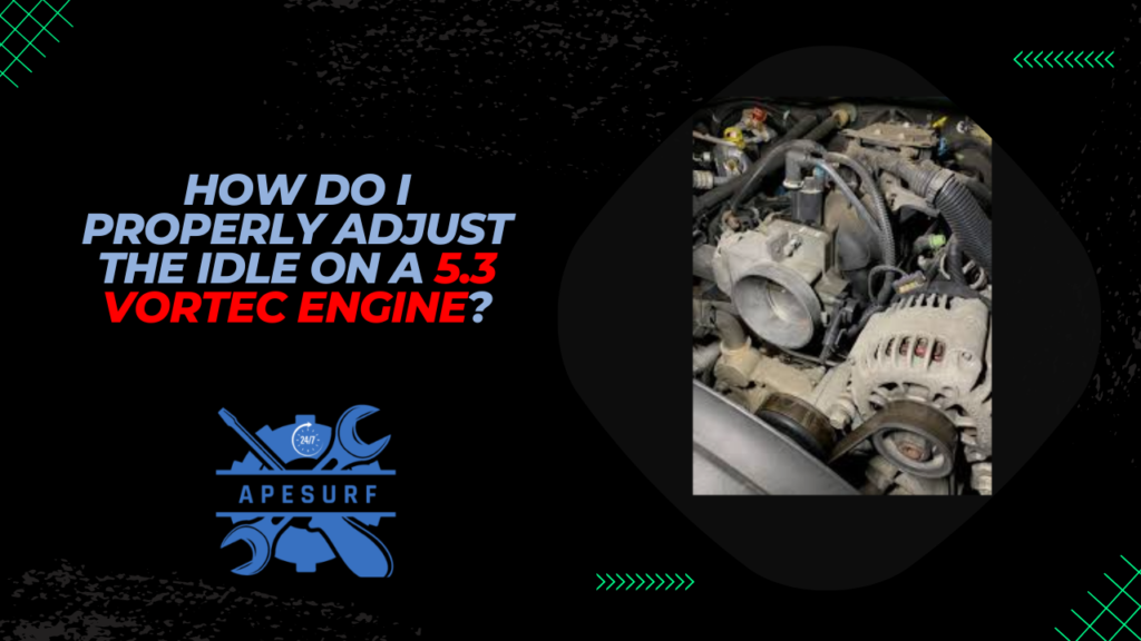 How do I properly adjust the idle on a 5.3 Vortec engine? - ApeSurf Blog